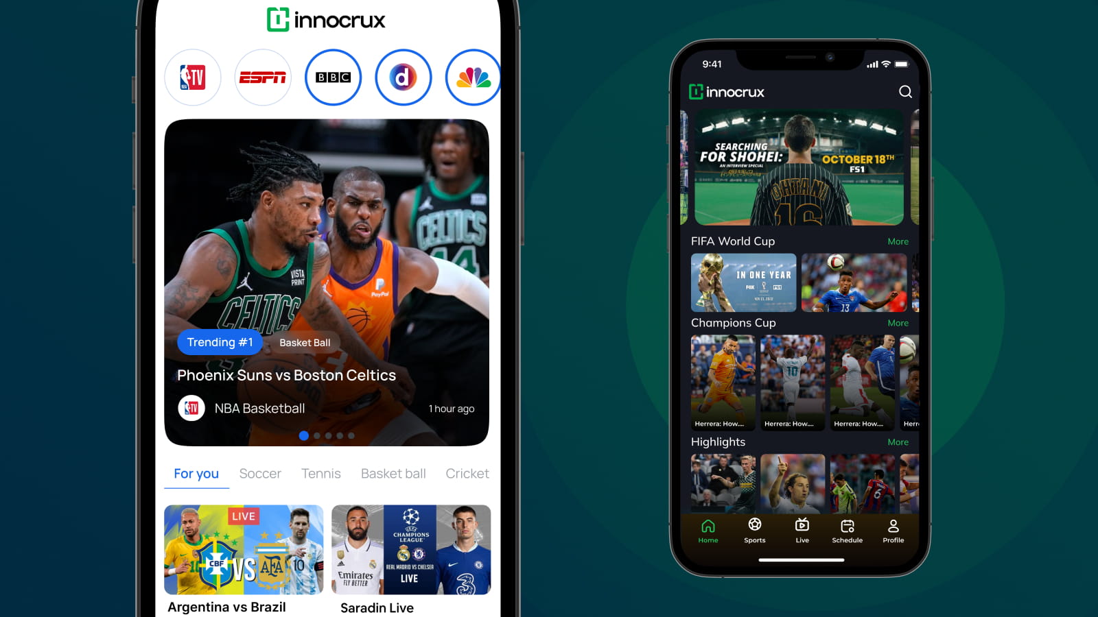 Build Engaging Sports Live Streaming App with Innocrux
